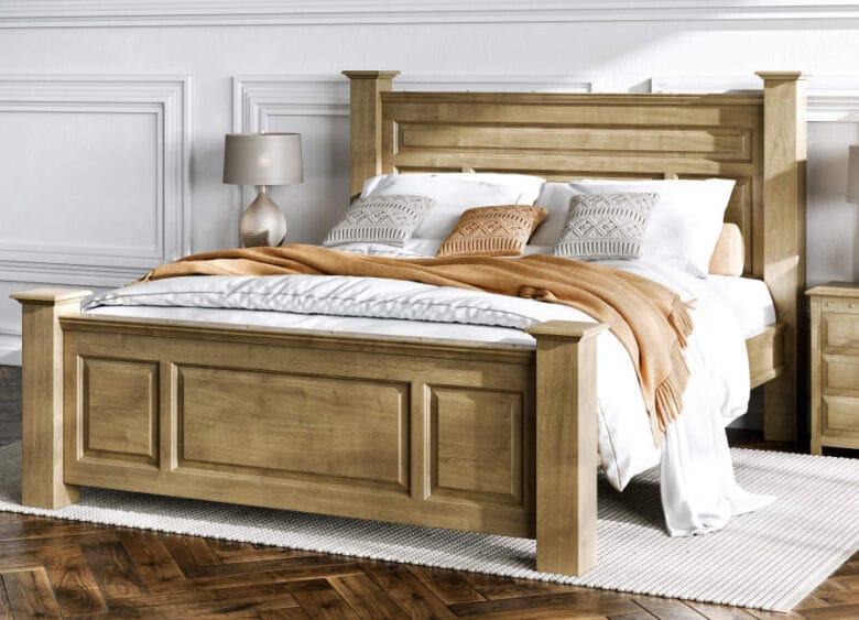 Large Solid Oak Ambassador Bed Frame with Free Delivery