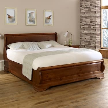 Handcrafted Parisienne French Sleigh Bed with Free Delivery