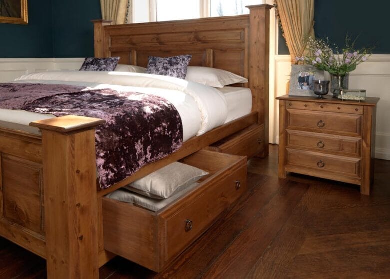 Large Solid Oak Ambassador Bed Frame with Free Delivery