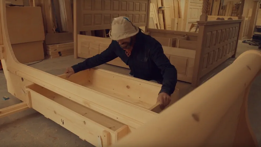 Handcrafted Parisienne French Sleigh Bed with Free Delivery